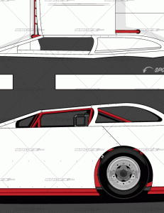 Generation 1 Dirt Late Model Template | School of Racing Graphics