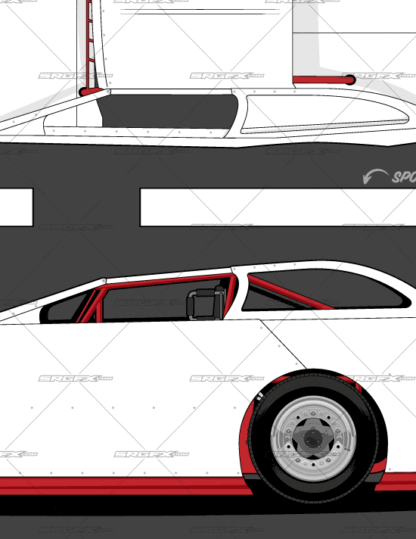 Generation 1 Dirt Late Model Template | School of Racing Graphics
