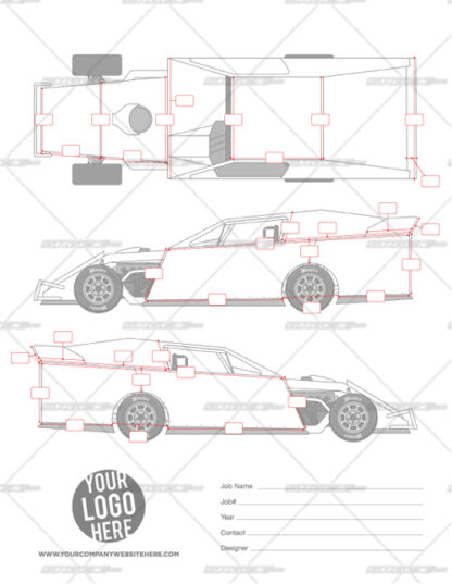Dirt Modified Template 1 | SRGFX.com