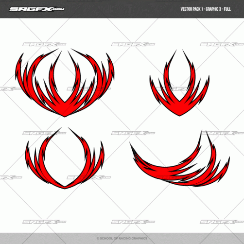 Vector Racing Graphics Pack 1 | School of Racing Graphics