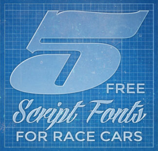 5 free script fonts for race car designs - Vol#3 | School of Racing ...