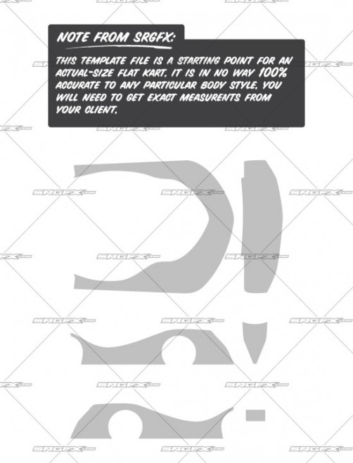 Offset Flat Kart Template 2 - Swoop | School of Racing Graphics
