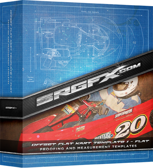 Offset Flat Kart Template 1 - Flat | School of Racing Graphics
