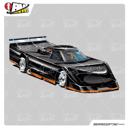 Asphalt Outlaw Late Model Illustration 1 | School of Racing Graphics