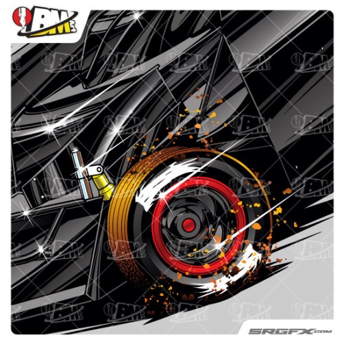 Big Block Modified Illustration 1 | School of Racing Graphics