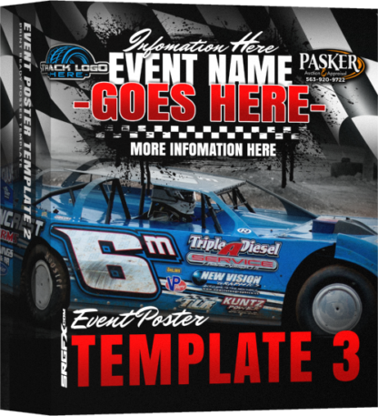 Racing Event Poster Template 2 | SRGFX.com