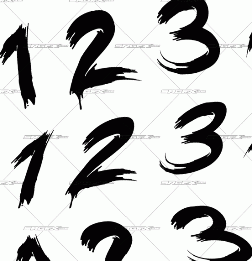 Vector Racing Number Set 8 | School of Racing Graphics