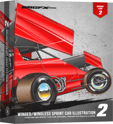 Winged/Wingless Sprint Illustration 2 | School of Racing Graphics