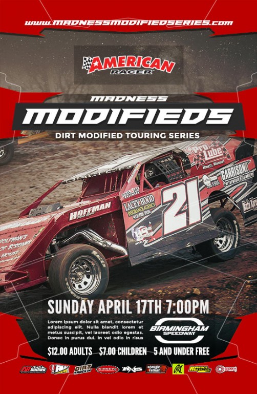 Racing Event Poster Template 4 | SRGFX.com