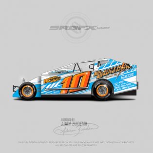 Electric Emperial 2016 Big Block Modified | School of Racing Graphics