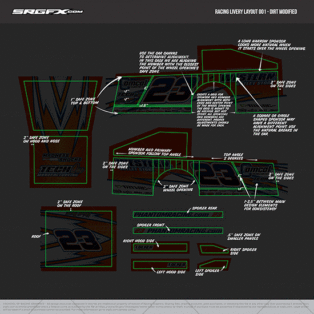 Racing Livery Layout 001 | School of Racing Graphics