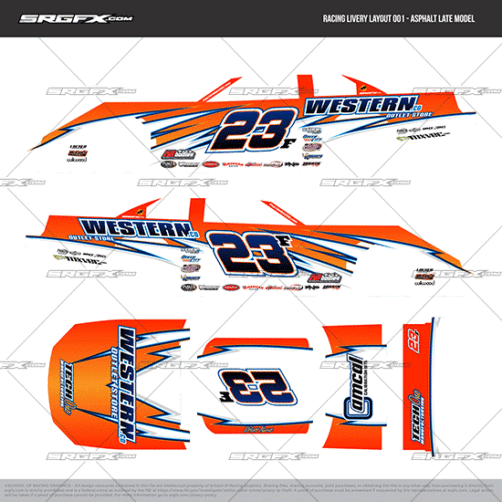 Racing Livery Layout 001 | School of Racing Graphics