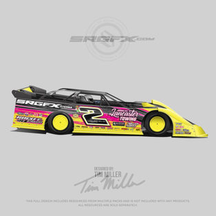Tim Miller 2018 Dirt Late Model | School of Racing Graphics