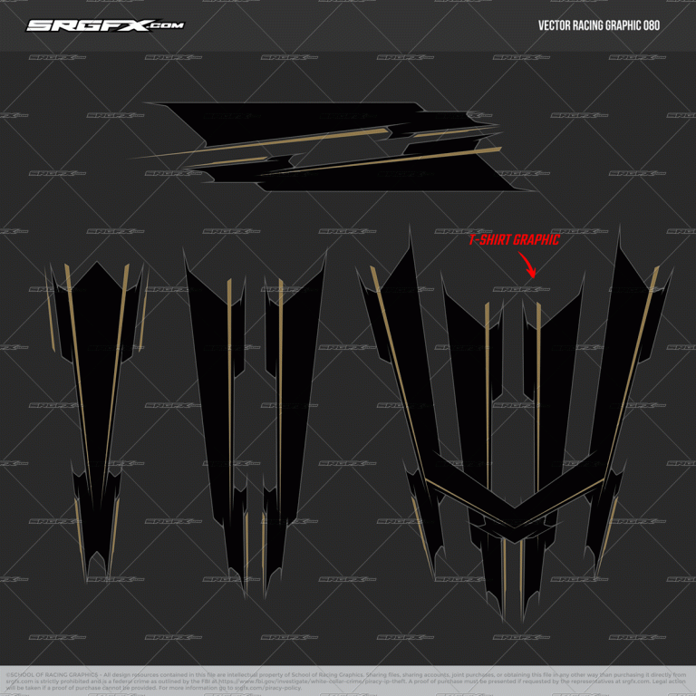Aggressive Razor Sharp Racing Graphic 080 | School of Racing Graphics
