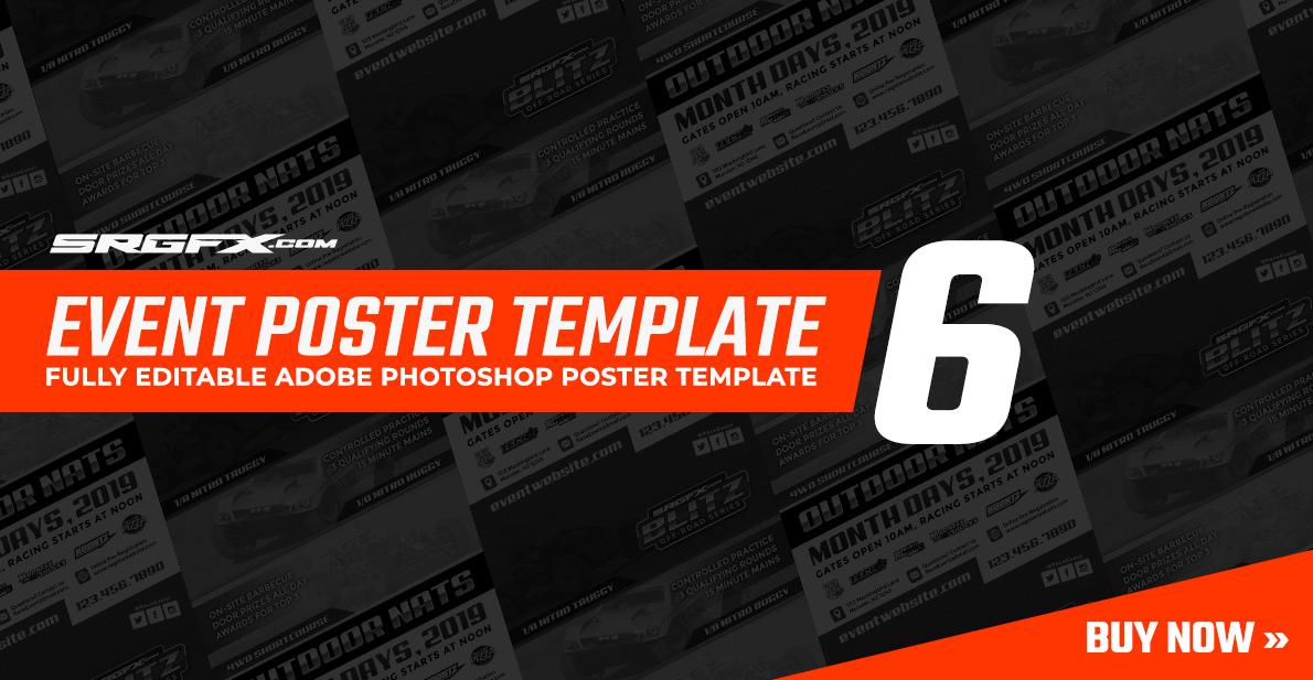 Event Poster Template 6 | School of Racing Graphics