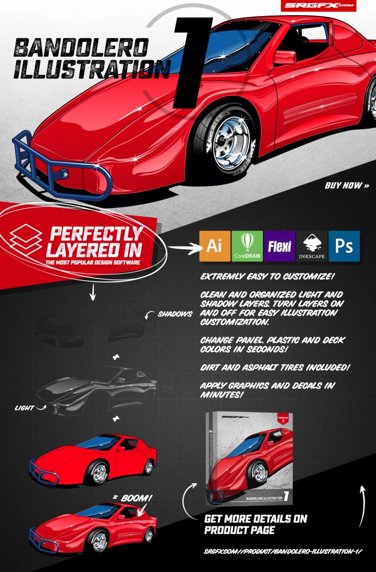 Bandolero Illustration 1 | School of Racing Graphics