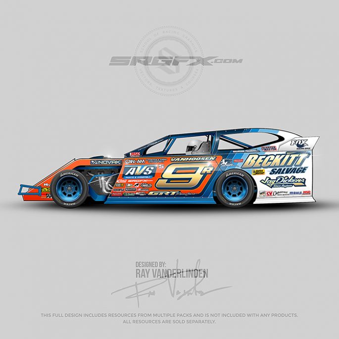 Beckitt Salvage 2020 Dirt Modified | School of Racing Graphics