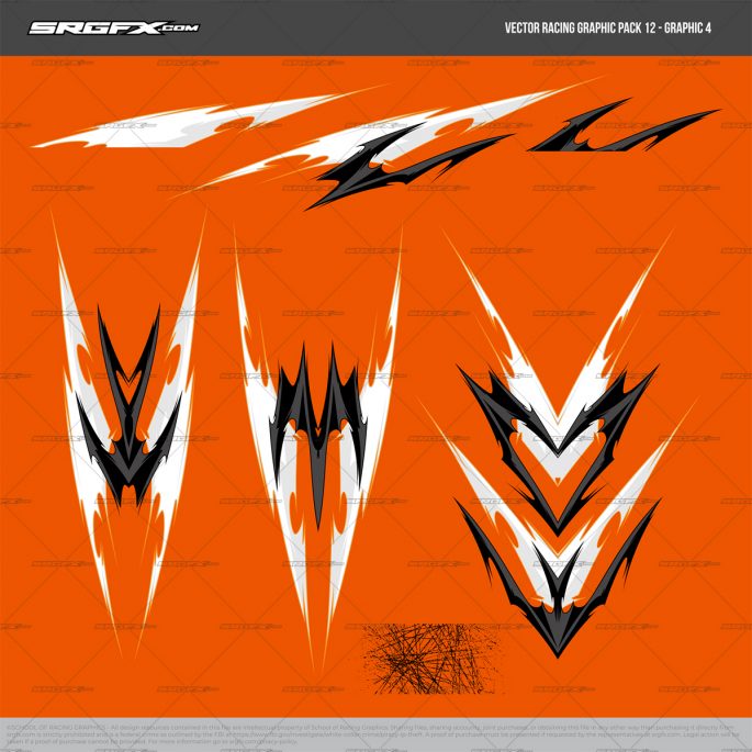 Vector Racing Graphic Pack 12 | School of Racing Graphics