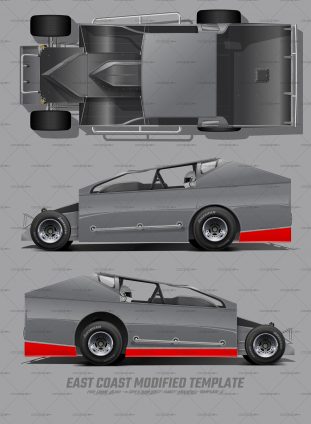 The Ultimate East Coast Modified Template | School of Racing Graphics