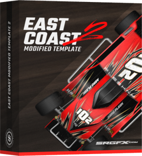 The Ultimate East Coast Modified Template | School of Racing Graphics