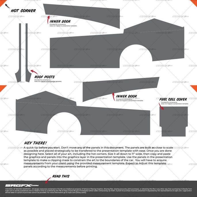 The Ultimate East Coast Modified Template | School of Racing Graphics