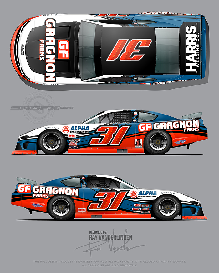 Vector Racing Number Set 31 | School of Racing Graphics