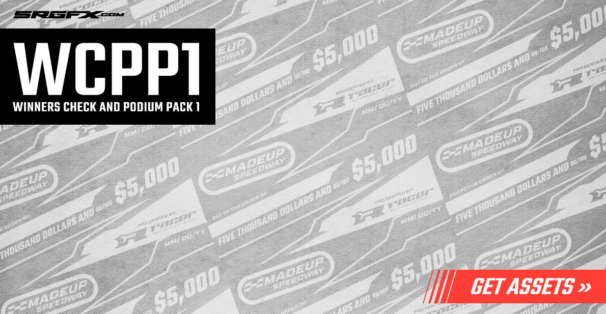 Winners Check and Podium Pack 1 | School of Racing Graphics