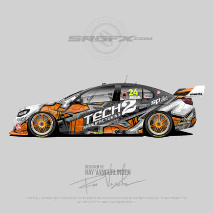Tech 2 2022 V8 Supercar | School of Racing Graphics