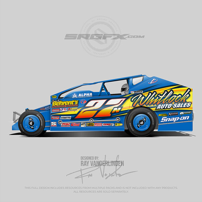 Whitlock Auto Sales East Coast Modified | School of Racing Graphics
