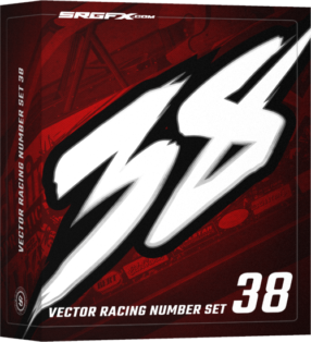 Vector Racing Number Set 38 | School of Racing Graphics