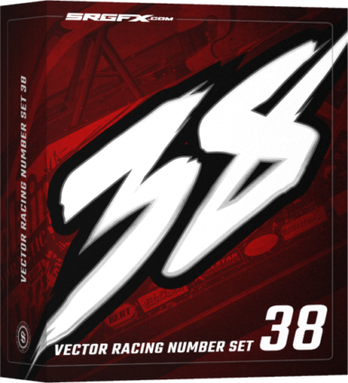 Vector Racing Number Set 38 | School of Racing Graphics
