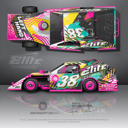 Elite Chassis 2024 Dirt Modified | School of Racing Graphics