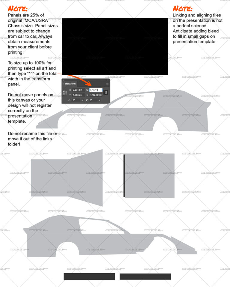 The Ultimate IMCA USRA Dirt Modified Template | School of Racing Graphics