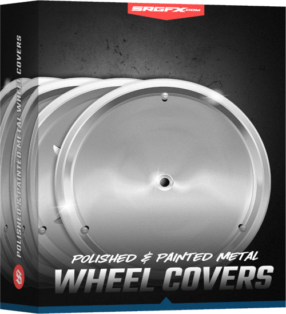 Polished and Painted Metal Wheel Covers | School of Racing Graphics