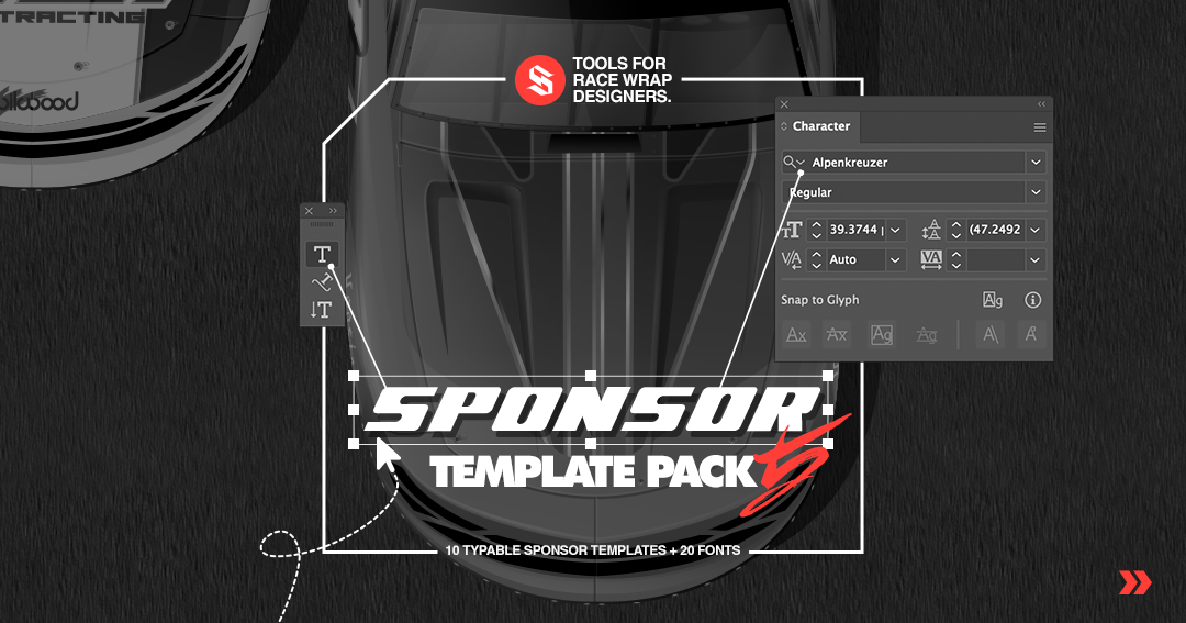Sponsor Template Pack 5 | School of Racing Graphics