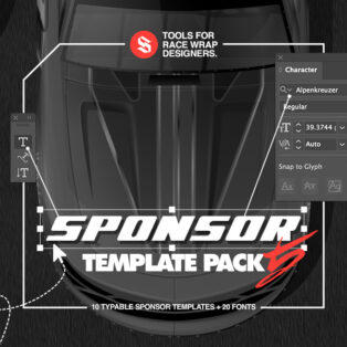 Sponsor Template Pack 5 | School of Racing Graphics