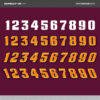 Convex Bold Racing Number Set 41 | School of Racing Graphics