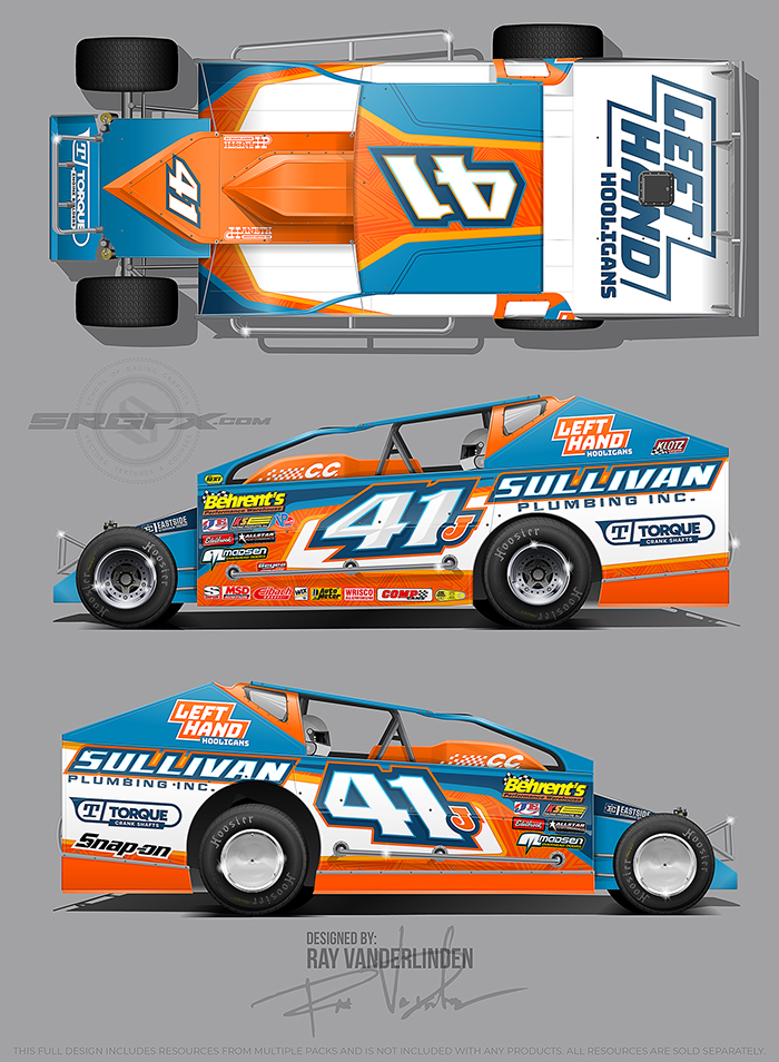 Sullivan Plumbing 2025 East Coast Modified | School of Racing Graphics