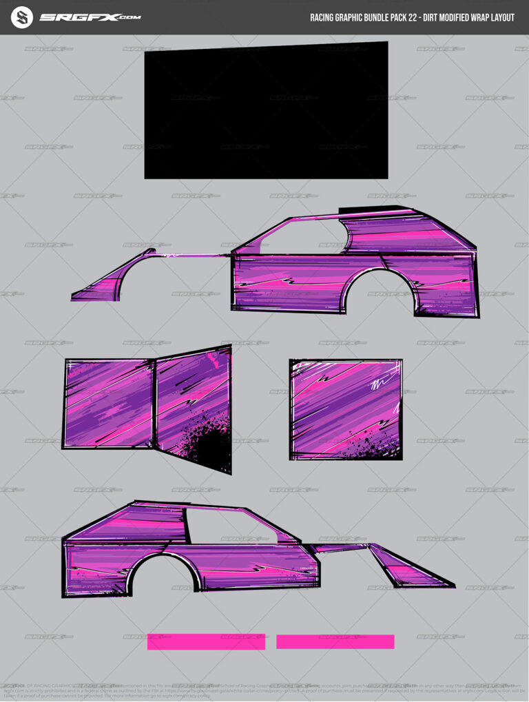 Cel Shading Racing Graphic Bundle Pack 22 | School of Racing Graphics