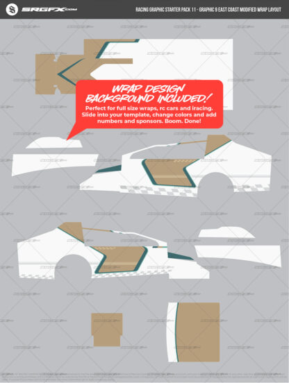 Vector Racing Graphic Starter Pack 11 | School of Racing Graphics