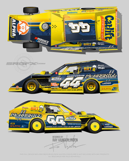 The Ultimate IMCA USRA Dirt Modified Template | School of Racing Graphics