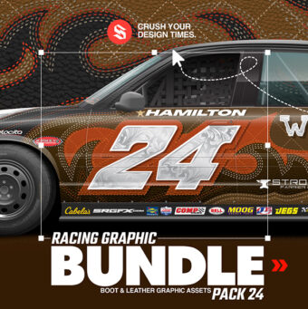 Western Leather Racing Graphic Bundle Pack 24 | School of Racing Graphics
