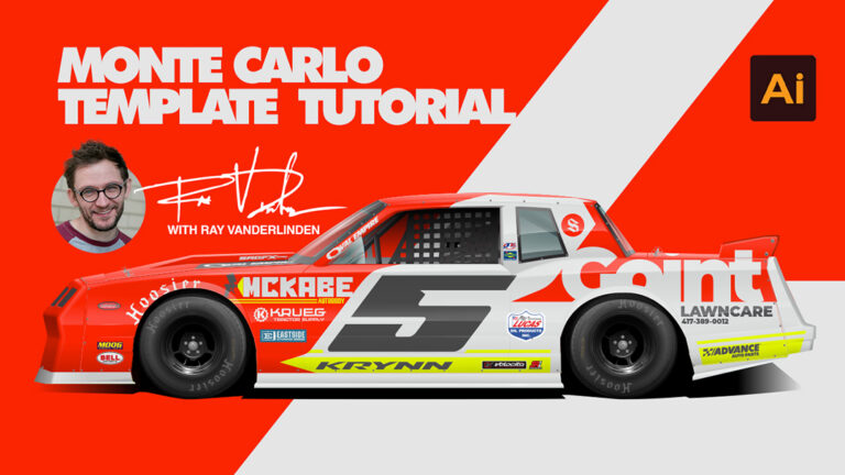 Chevy Monte Carlo Racing Wrap Template Demo Video. Huge time saver ...