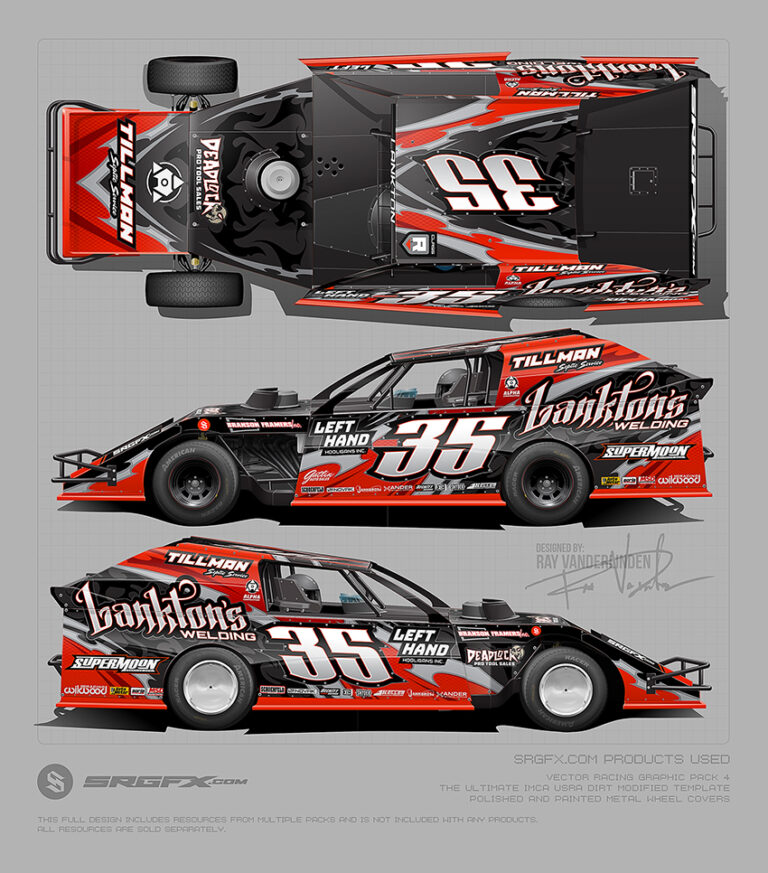 The Ultimate IMCA USRA Dirt Modified Template | School of Racing Graphics